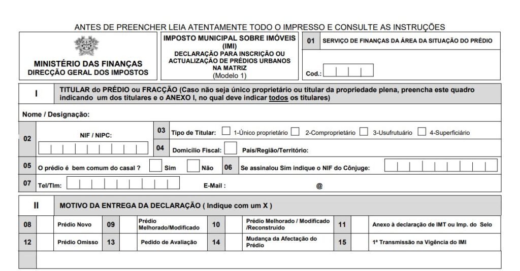 Modelo 1 do IMI: Como Preencher e Quando Entregar em 2025